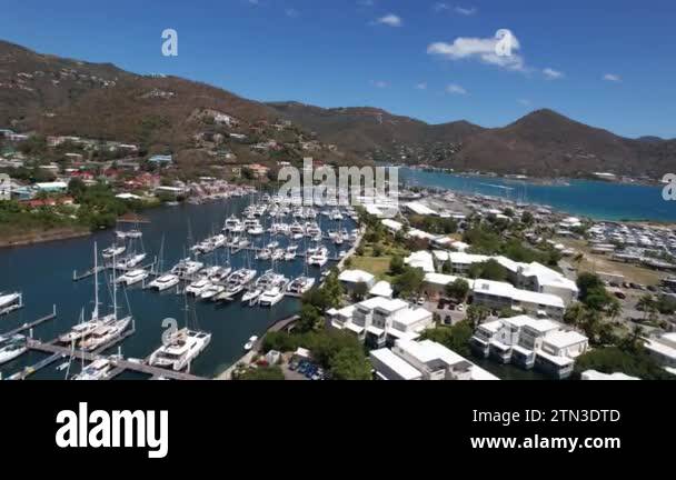 Caribbean yacht tortola marina british virgin islands Stock Videos ...