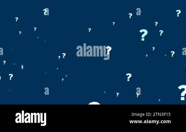 Question mark popping time remap animation blue gradient background ...