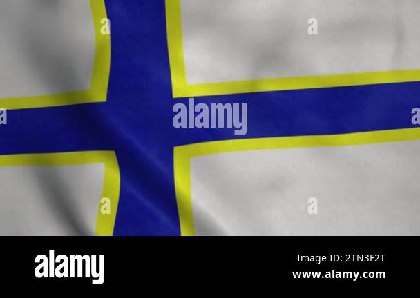 Bayamon flag, city of Puerto Rico, waving in wind. Realistic flag ...