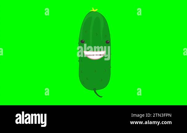 Cucumber vegetable cartoon illustration Stock Videos & Footage - HD and ...