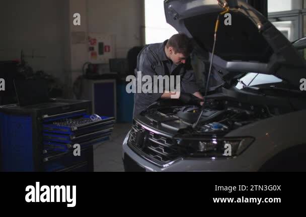 Vehicle inspection station car technical Stock Videos & Footage - HD ...