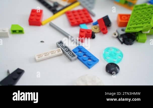 Robotics programming class. Children construct and code Robot. STEM ...