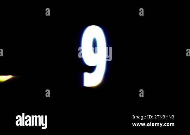 Countdown - Timer Computer Generated Motion graphic animation Stock ...
