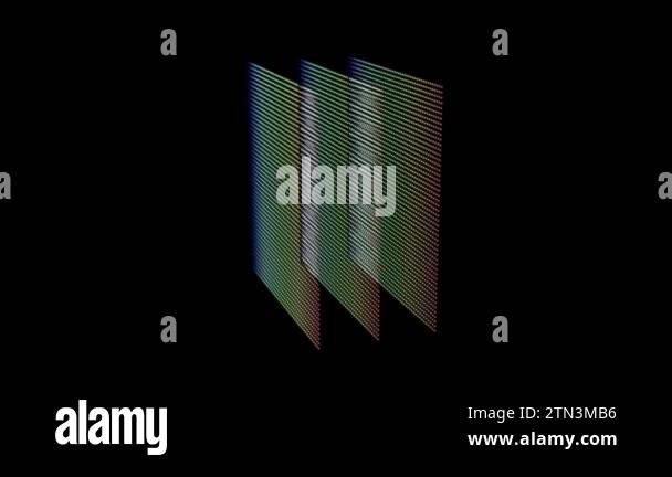 Fantastic video animation with square objects in motion, loop HD 1080p ...