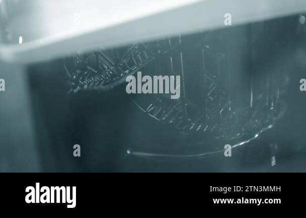 Stereolithography 3d printer. Working process 3d printer from ...