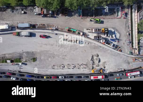 Progress of tunnel for boring machine TBM Diggy Scardust at ...