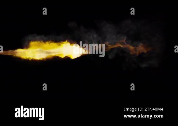 Flamethrower - bursts of flame and fire and a continuous stream of fire ...