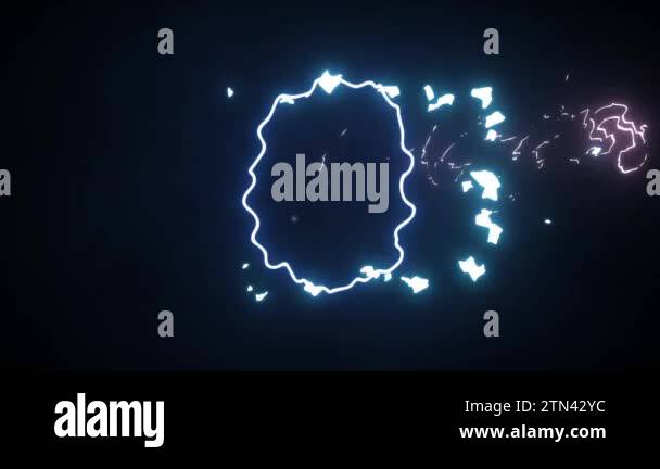 Black placeholder for a square logo that's emanating electricity. Logo ...