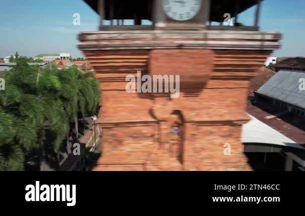 Kudus, Indonesia. August 25, 2022. Aerial view of Masjid Al Aqsha Menara Kudus in Central Java ...
