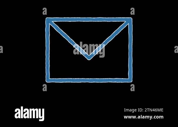 Hand drawn animated email icon Stock Videos & Footage - HD and 4K Video ...