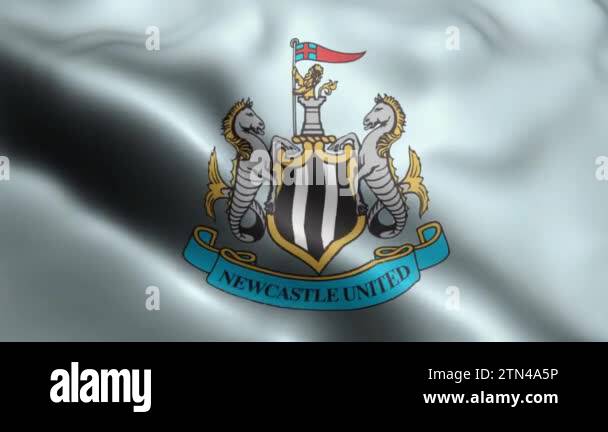Newcastle-United Flag video waving in wind. Newcastle-United Flag Wave ...