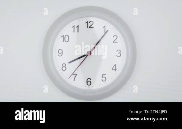 closeup animation watch with background hand ticking fast forward ...