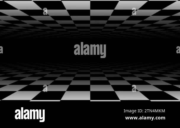 Abstract CGI motion background with moving checkered surfaces in ...