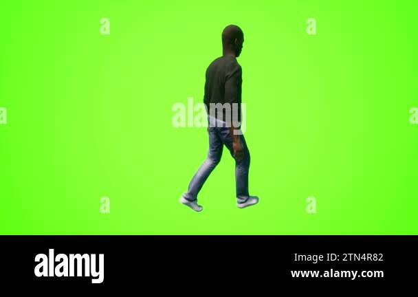 black man traveling in the city, realistic 3D people rendering isolated ...