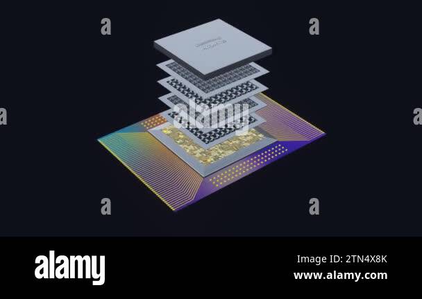 Quantum processor concept with quantum qubits circuit boards in layers ... Quantum processor concept with quantum qubits circuit boards in layers ...