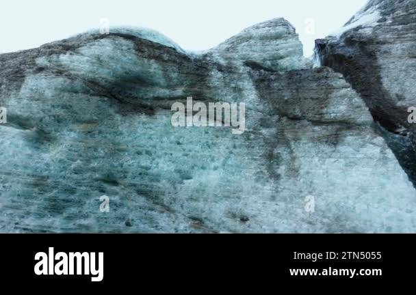 Vatnajokull ice mass polar nature, cracks of icy blocks and transparent ...