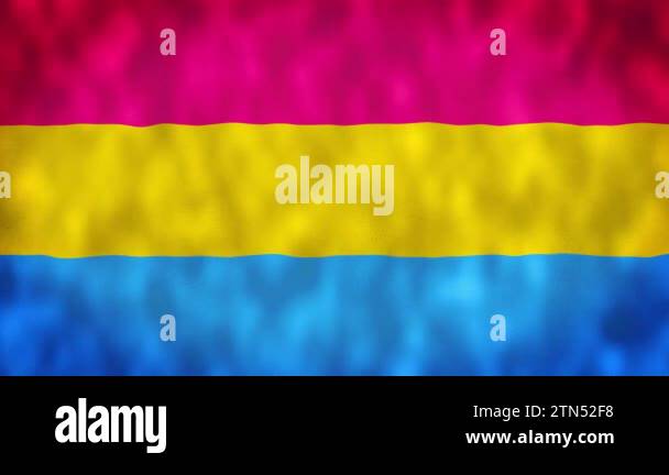 Pansexual Flag Pansexual Flag Waving In The Wind With High Quality Texture In 4k Lgbt Lesbian