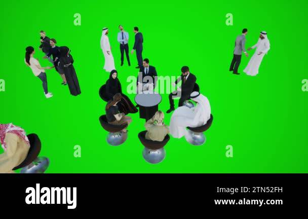 3D animation of the meeting of Arabs and Africans during the summer ...