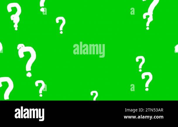 Animation of a matrix of question marks spreading in different ...