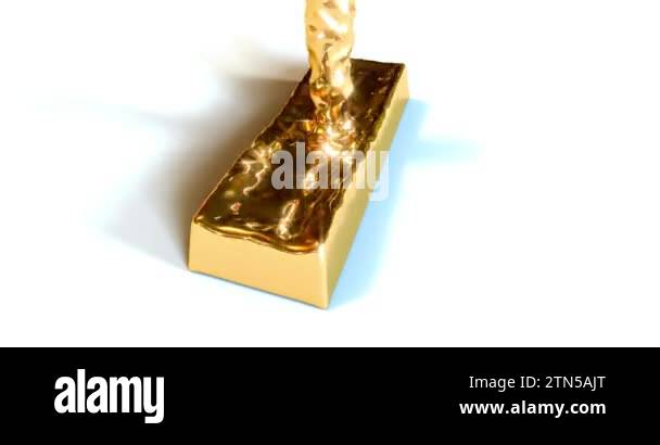 a collection of gold bar fell golden blocks in black background 3d 4k ...