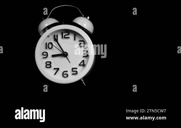 Time passing concept Analogue Clock Timelapse showing fast moving ...