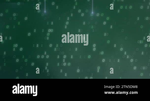 Animation of connecting dots and binary coding in seamless pattern ...