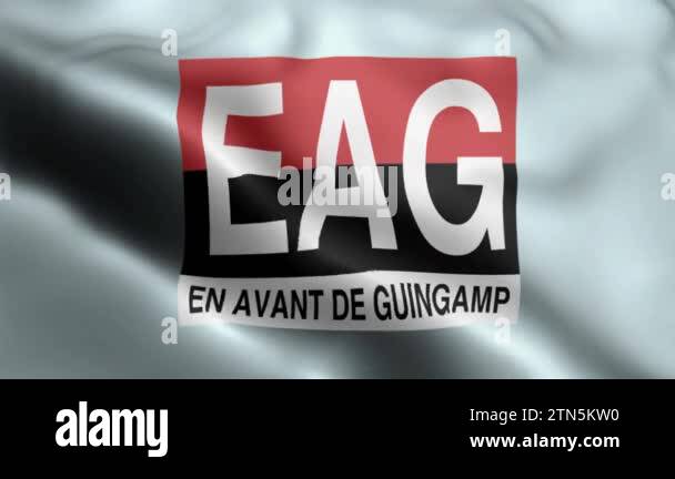 Guingamp Flag video waving in wind. Guingamp Flag Wave Loop waving in ...