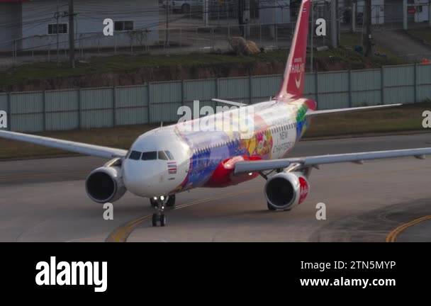PHUKET, THAILAND - FEBRUARY 11, 2023: Jet plane Airbus A320, HS-BBR of ...