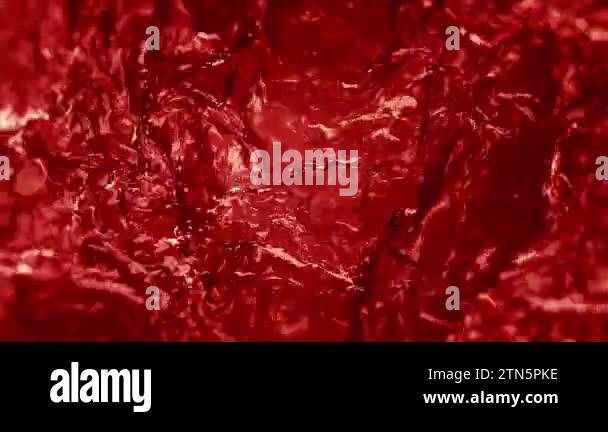 Red Blood Or Wine Streaming Patterns Texture Loop/ 4k animation of an ...