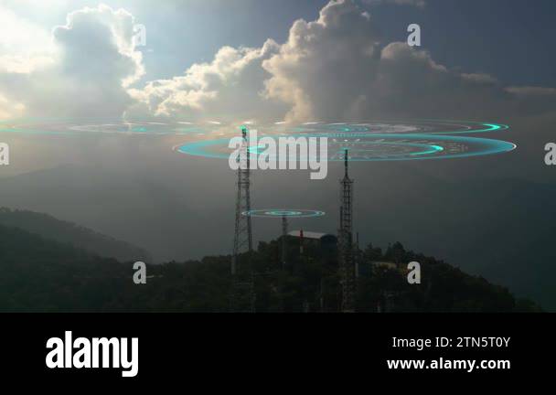 Radio signal from the cellular antenna spreads in all directions ...