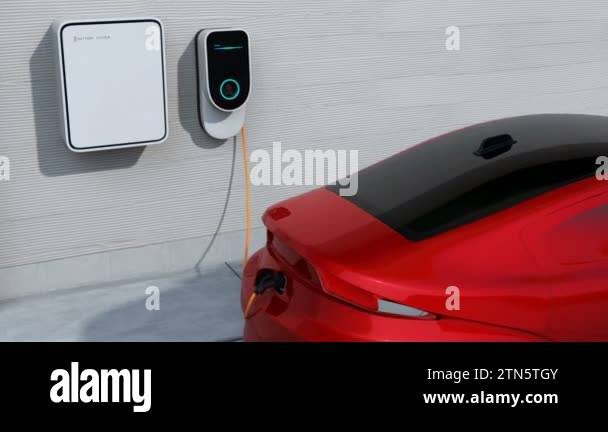 Red ev car charging Stock Videos & Footage - HD and 4K Video Clips - Alamy
