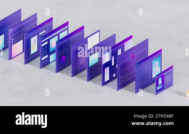 3d sphere rolling through web pages and user interfaces. Loop 3d ...