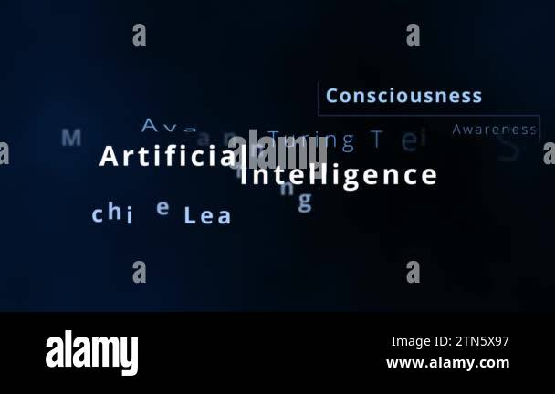 Artificial Intelligence tag cloud and word cloud with articifial ...