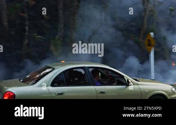 Smoke on Wheels: Cars Move Through Air Pollution Resulting from a Dry ...