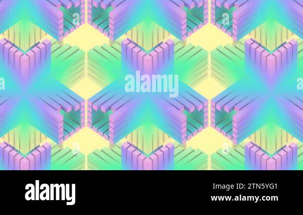 Abstract futuristic colorful background with a pattern of neon-colored ...