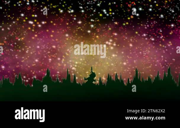 Starry clear night sky, Beautiful starry night, northern lights, Pine ...