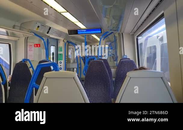 Train Travel to London City of England UK. Footage Was Captured on 08th ...