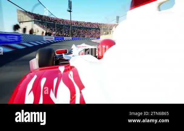 Race car. Very fast driving. Realistic 4K animation Stock Video Footage ...