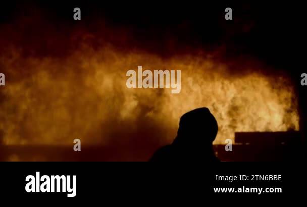 Firefighter At Work hot smoke fire emergency damage flames rescue ...