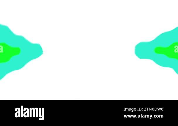 Cartoon shape transition on a green screen. Abstract shape transition ...