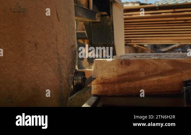 Witness the magic of the sawmill as skilled workers use their saws to ...