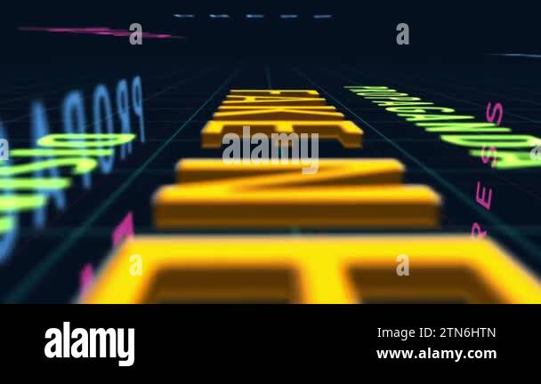 Fake news kinetic text abstract concept loop animated. Disinformation ...