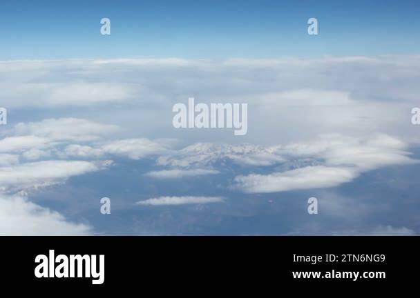 Blue sky and white clouds high altitude look at the clouds Stock Videos ...