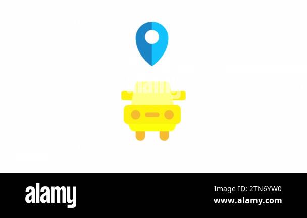 Location Pin, Location and Map animated icon on transparent background ...