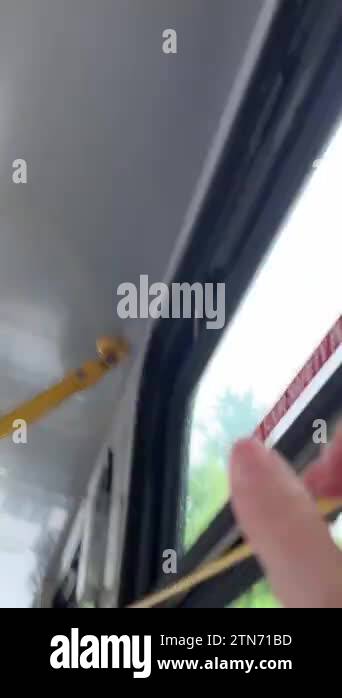 To stop Canadian buses, you need to pull rope, wire will sound stop ...