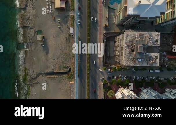 Unveil the potential of coastal development with an aerial view of a ...