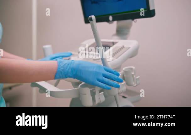 Gynecologist holds ultrasound scan patient Stock Videos & Footage - HD ...