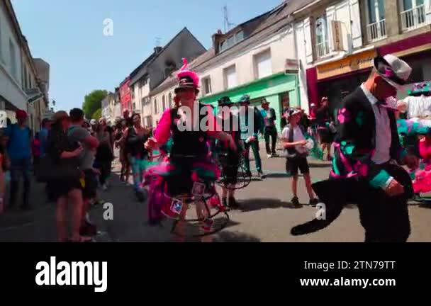 Scaer, France - May 29 2023: Centenary of the Cavalcade of Scaer ...