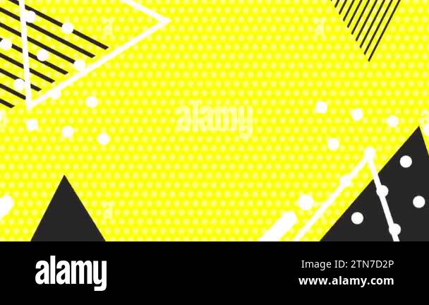Animated video of a pop abstract background frame with randomly placed triangles.Loopable Stock ...