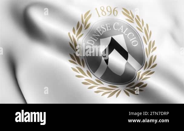 Udinese Flag video waving in wind. Udinese Flag Wave Loop waving in ...